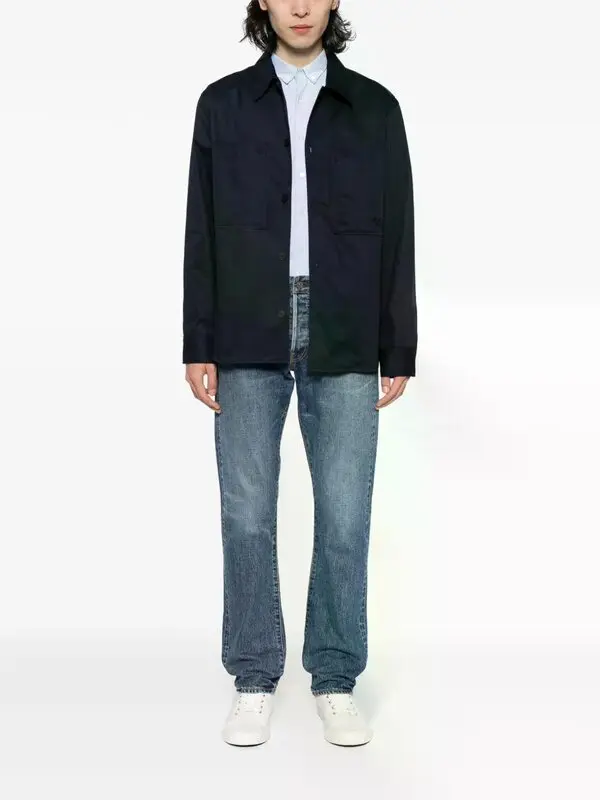 Maison Kitsuné Logo-embroidered Cotton Shirt