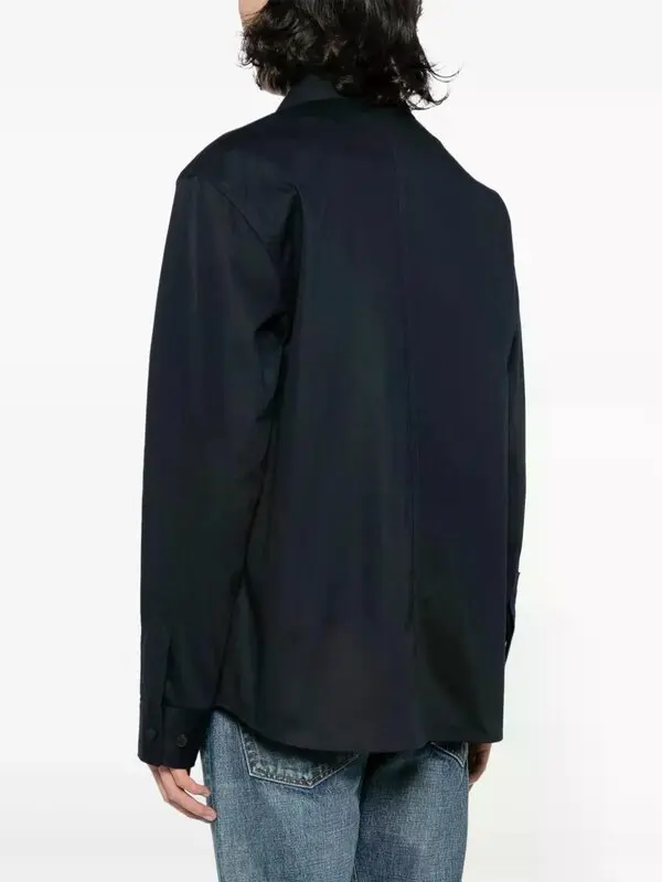 Maison Kitsuné Logo-embroidered Cotton Shirt