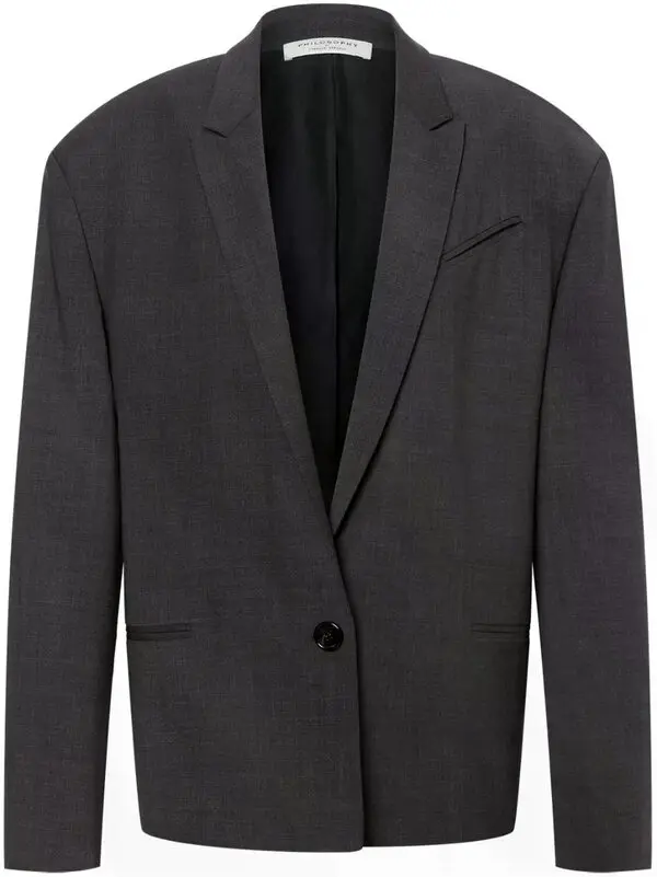 Philosophy Di Lorenzo Serafini Single-breasted Blazer - Grey