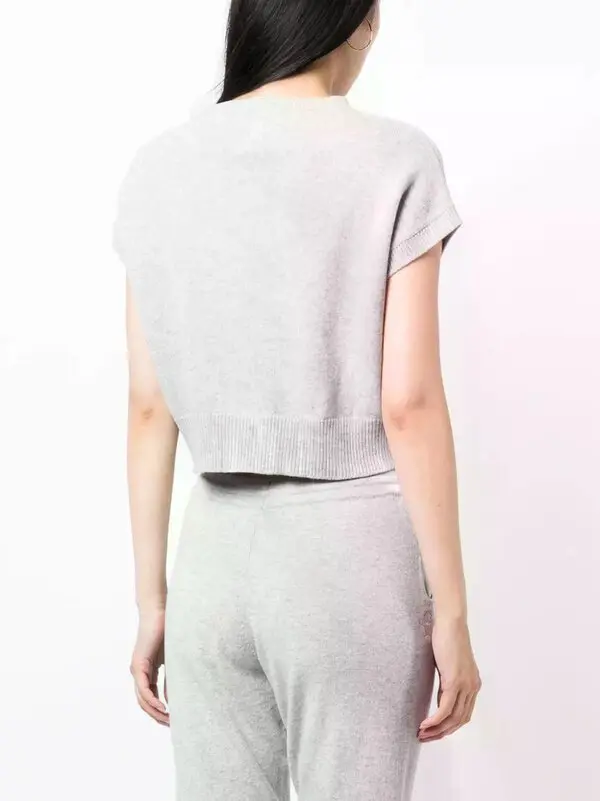 TEDDY CASHMERE Genova Sleeveless Cropped Cashmere Jumper