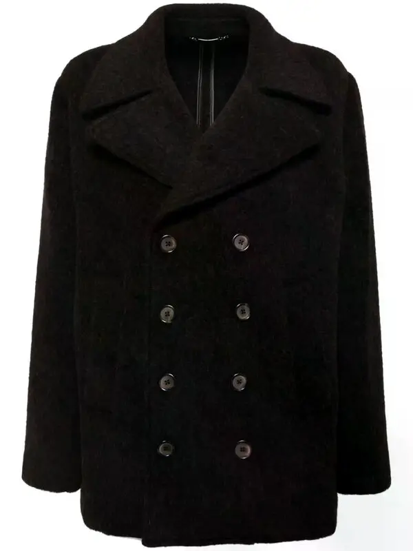Dolce & Gabbana Double-breasted Mélange Coat