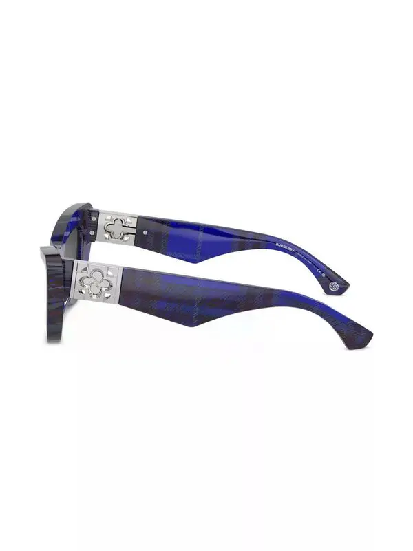 Burberry Check Pattern Cat-eye Sunglasses