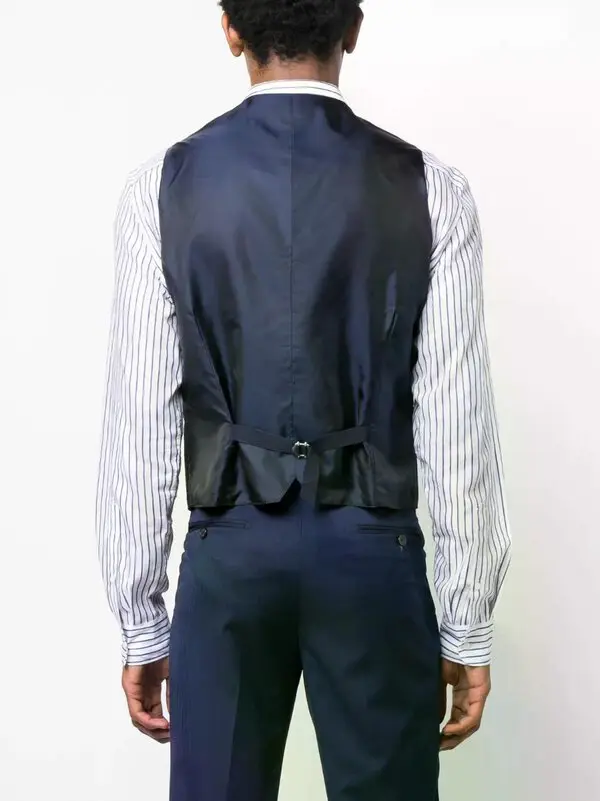 Tagliatore Virgin Wool Button-up Waistcoat