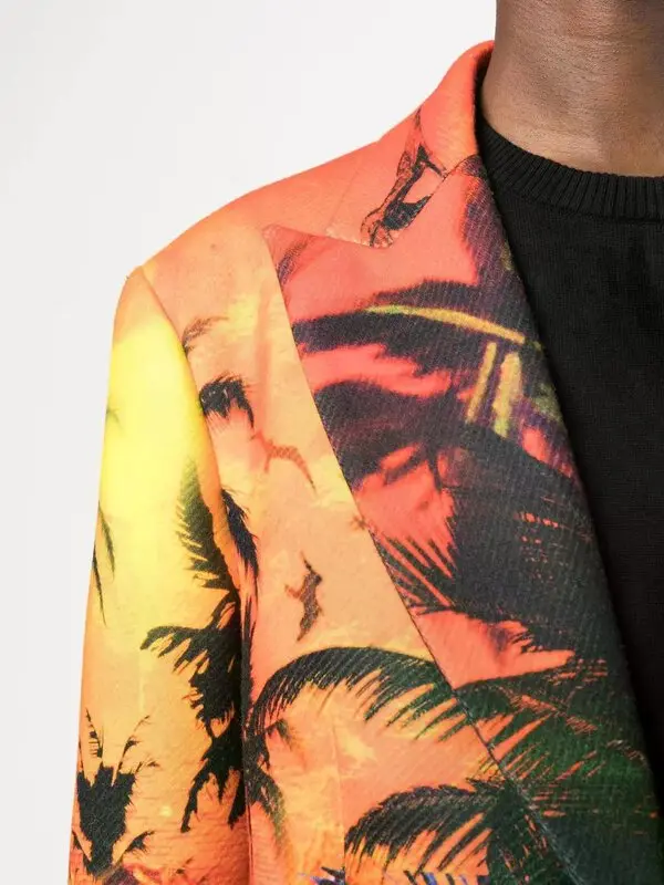 Philipp Plein Hawaii Graphic-print Coat