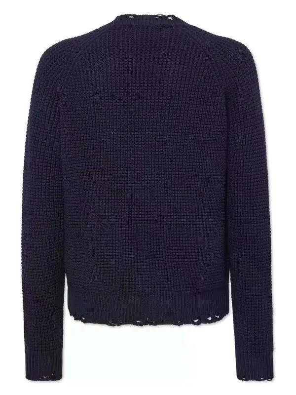 Dsquared2 Logo-patch Knitted Jumper - Blue
