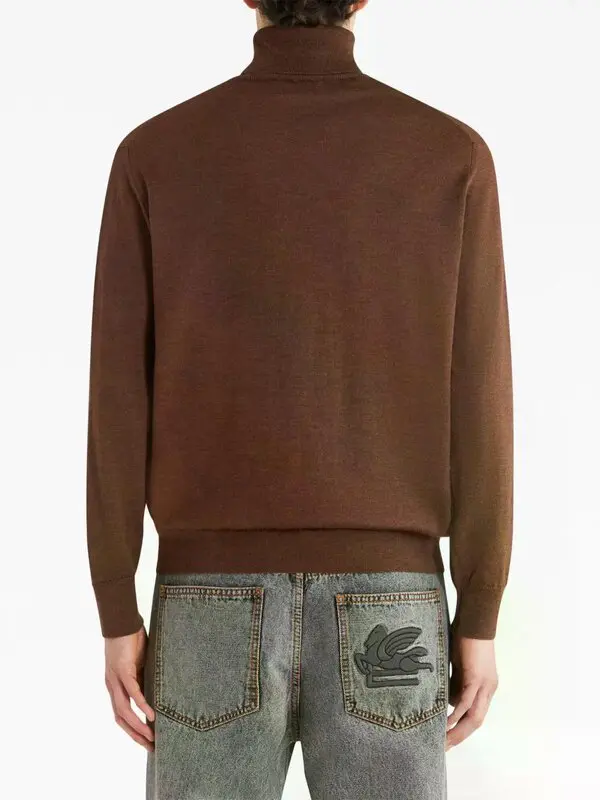 Etro Roll-neck Virgin Wool Jumper
