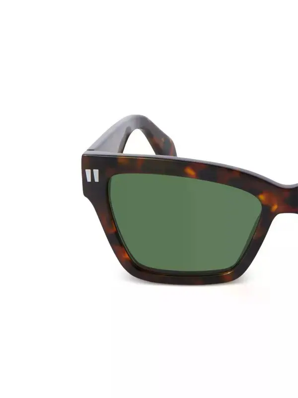 Off-White Cincinnati Rectangle-frame Sunglasses - Brown