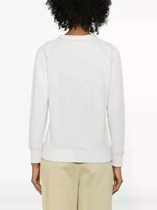MARANT ETOILE Millyny Sweatshirt With Flocked Logo - Neutrals