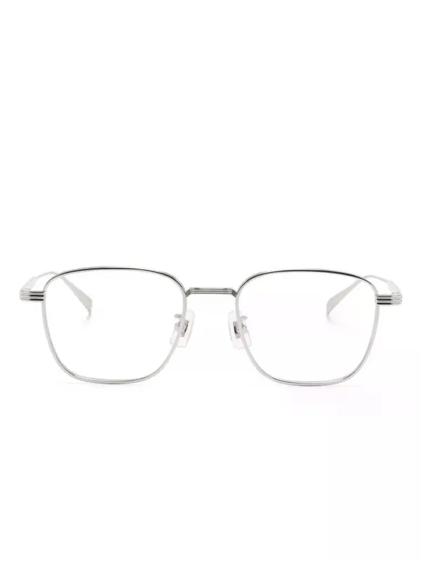 Dunhill Square-frame Glasses - Silver