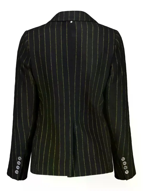 Lorena Antoniazzi Virgin Wool Striped Blazer - Black