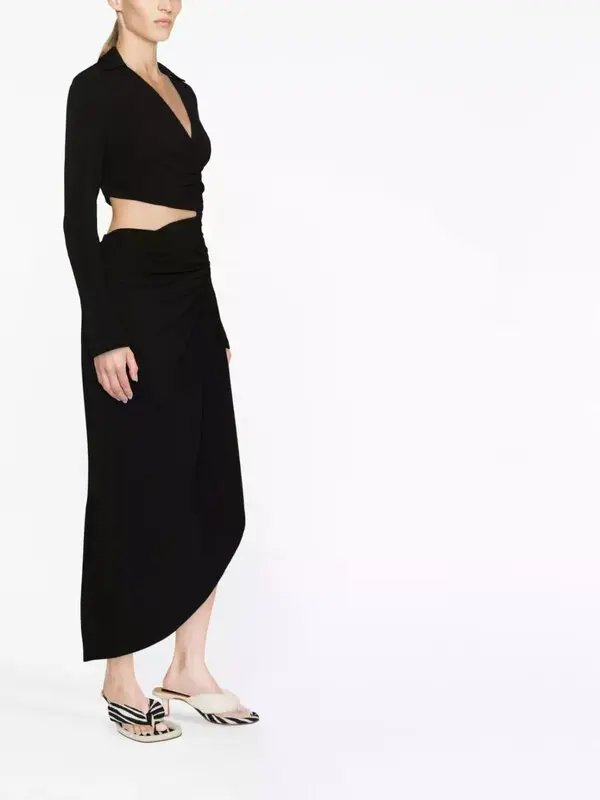 Off-White Cut-out Draped Dress