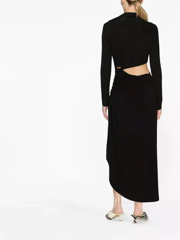 Off-White Cut-out Draped Dress