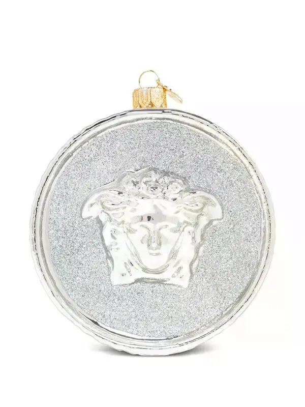 Versace Coin Holiday Ornament - Silver