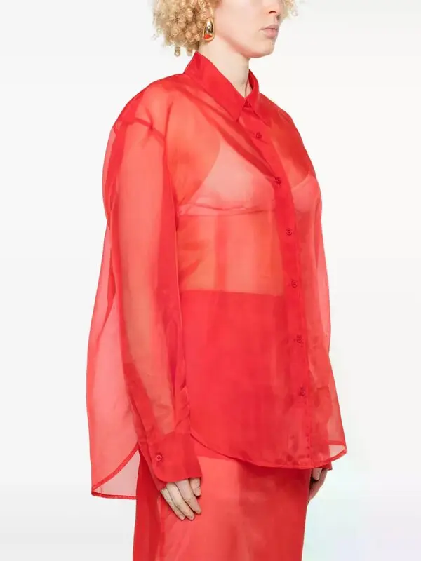 THE FRANKIE SHOP Peri Sheer Shirt