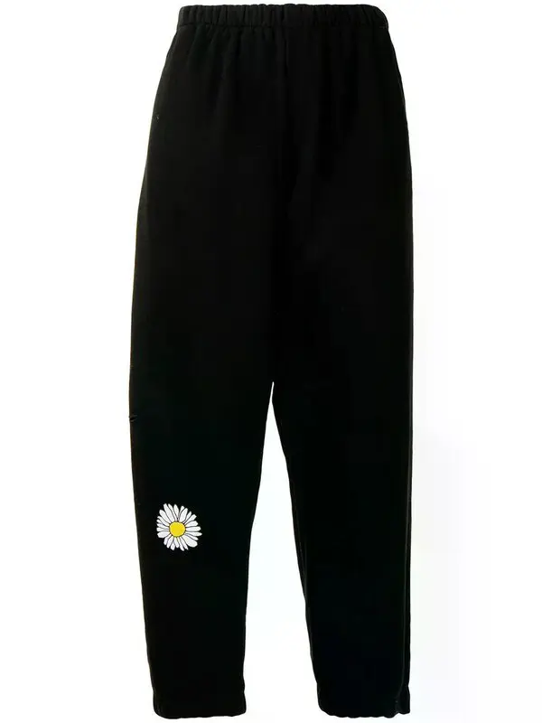 Natasha Zinko Daisy-print Cropped Track Pants