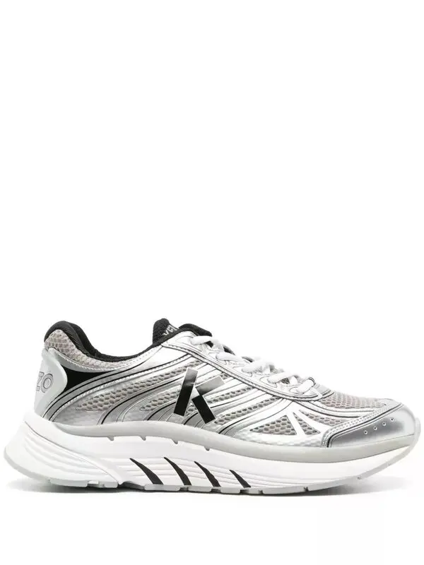 Kenzo Space Metallic Mesh Sneakers - Grey