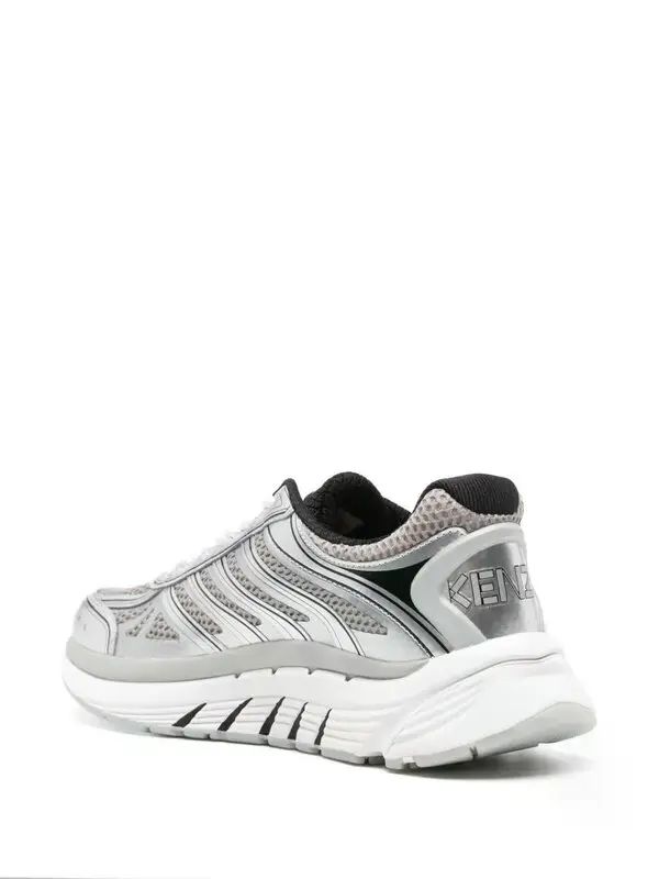 Kenzo Space Metallic Mesh Sneakers - Grey
