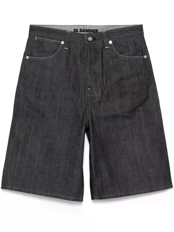 JIL SANDER Raw Denim Shorts