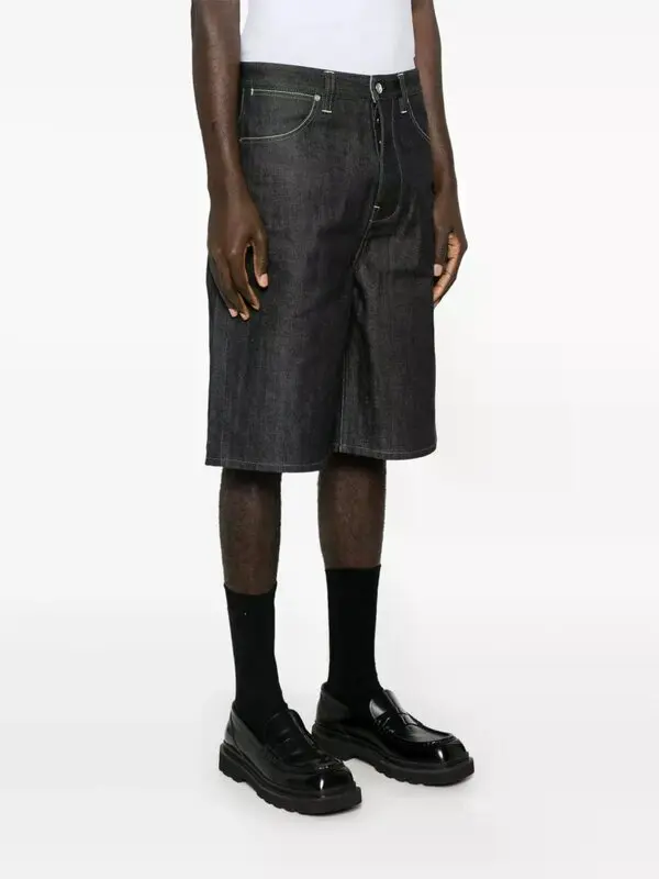JIL SANDER Raw Denim Shorts