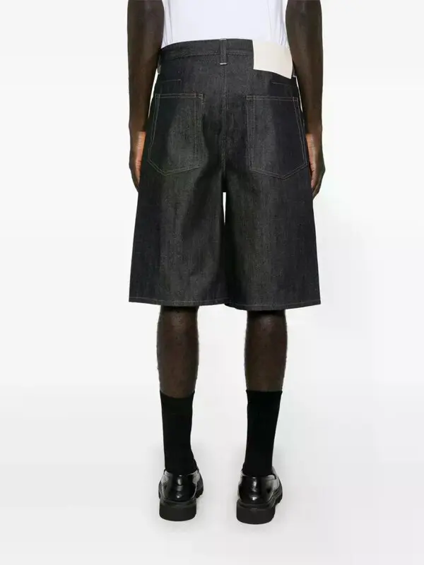 JIL SANDER Raw Denim Shorts