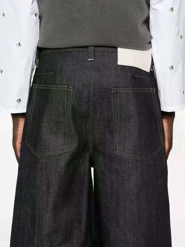 JIL SANDER Raw Denim Shorts