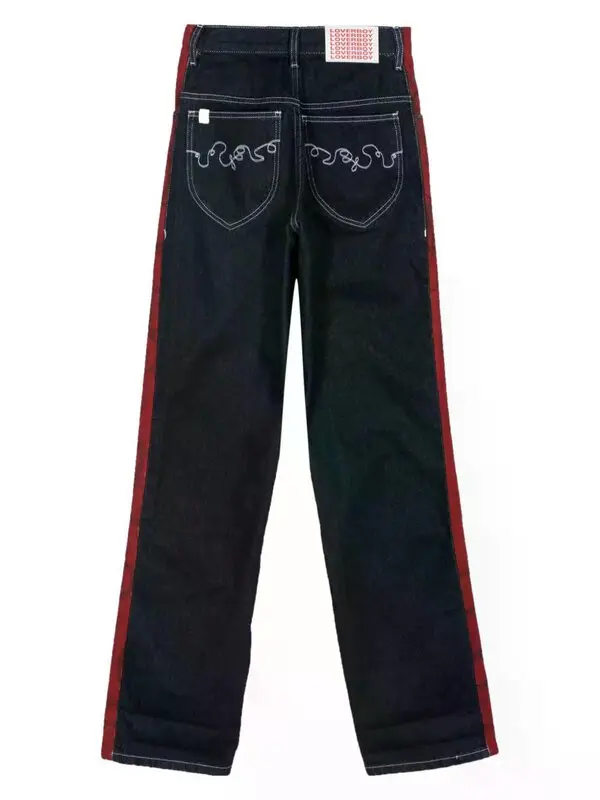 CHARLES JEFFREY Exclusive Painted Art Cotton Jeans