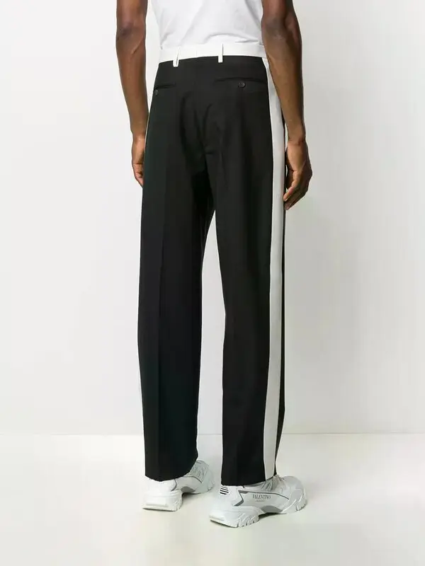 Valentino Garavani Side-stripe Tailored Trousers - Black