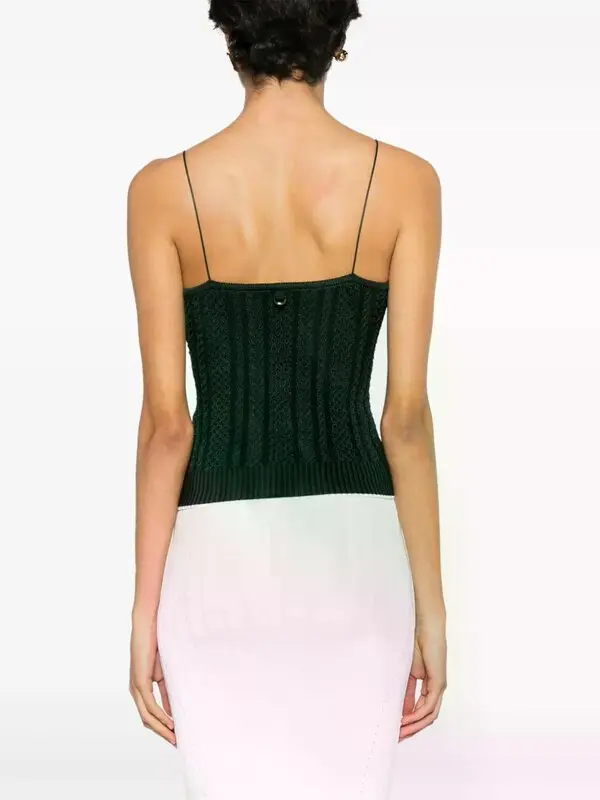 Jacquemus Le Haut Bela Ribbed-knit Top - Green