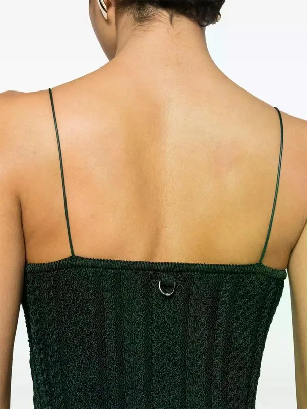 Jacquemus Le Haut Bela Ribbed-knit Top - Green
