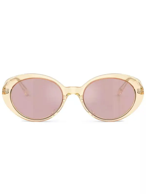 Oliver Spencer Transparent Round-frame Sunglasses - Yellow
