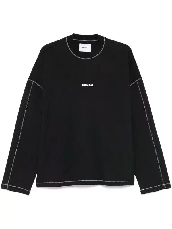 BONSAI Logo-print Long-sleeve T-shirt