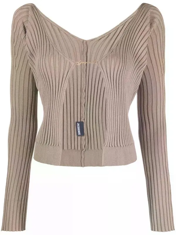 Jacquemus La Maille Pralu Longue Cardigan - Neutrals