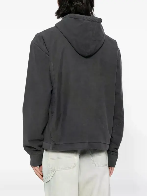 OBJECTS IV LIFE Logo-plaque Drawstring Hoodie