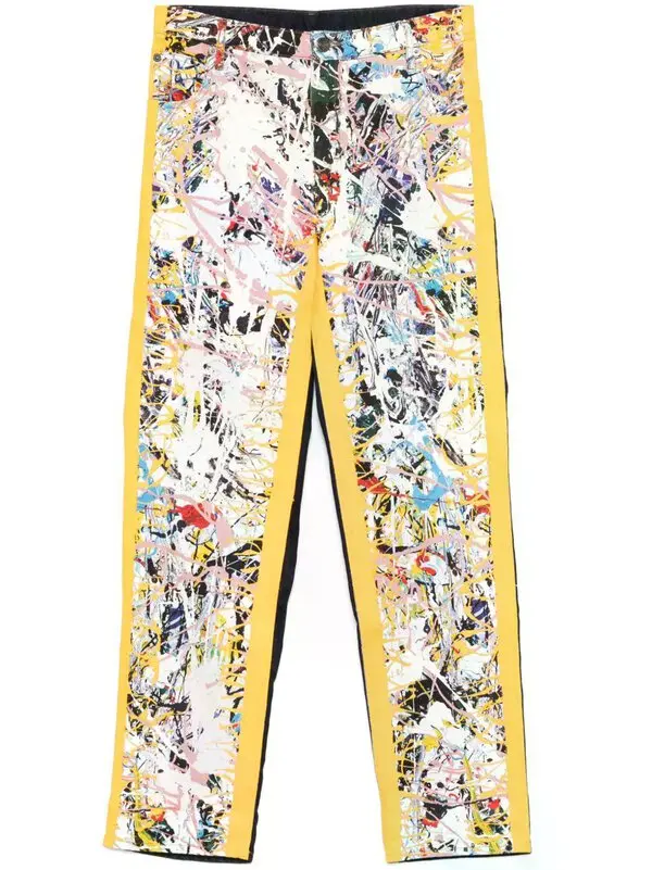 CHARLES JEFFREY Art Straight-leg Jeans - White