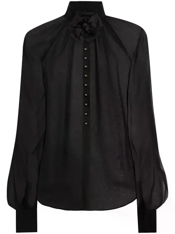 Dolce & Gabbana Floral-appliqué Shirt