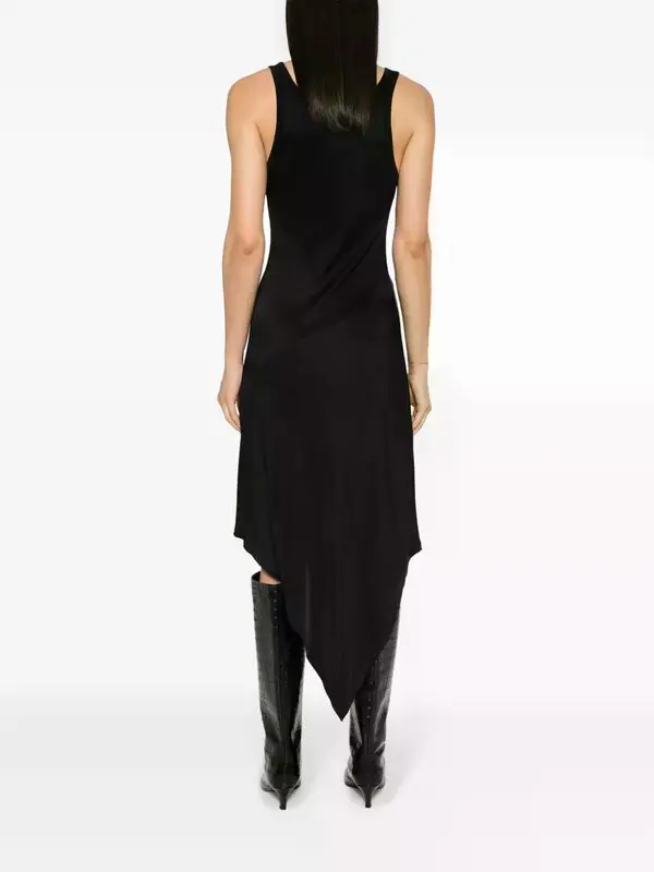 Helmut Lang Asymmetric-hem Midi Dress