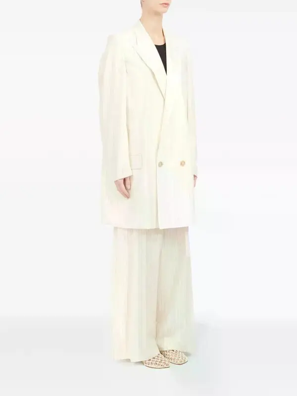 MAISON MARGIELA Oversized Pinstripe Double-breasted Blazer