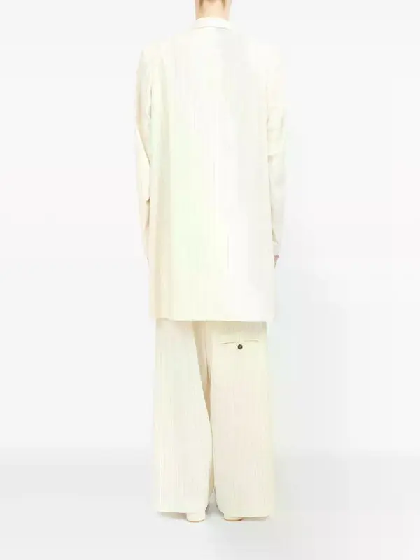 MAISON MARGIELA Oversized Pinstripe Double-breasted Blazer