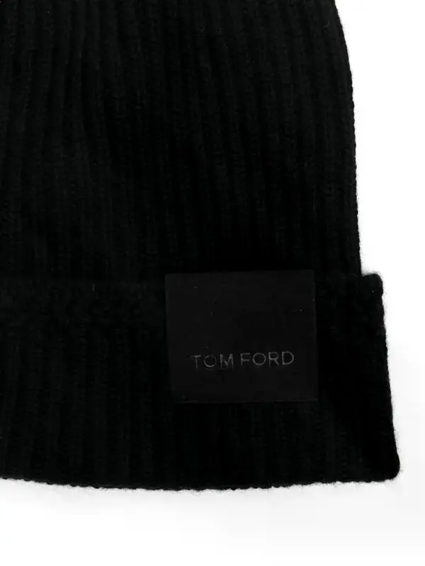 TOM FORD Cashmere Beanie - Black