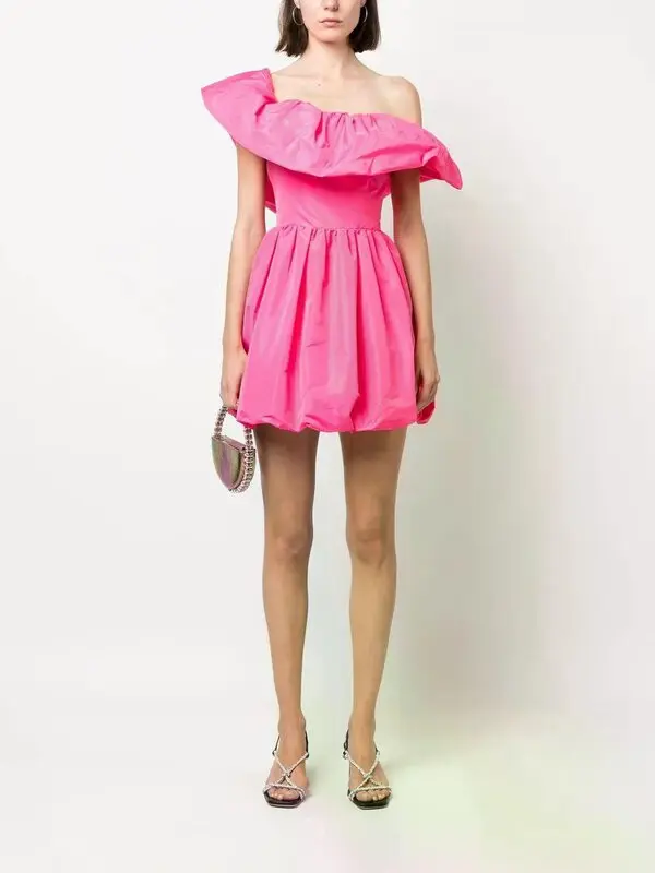 MSGM Ruffled Off-shoulder Puffball Dress