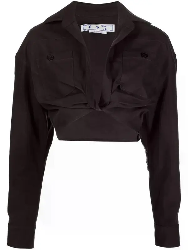 Off-White Twisted Cropped Shirt