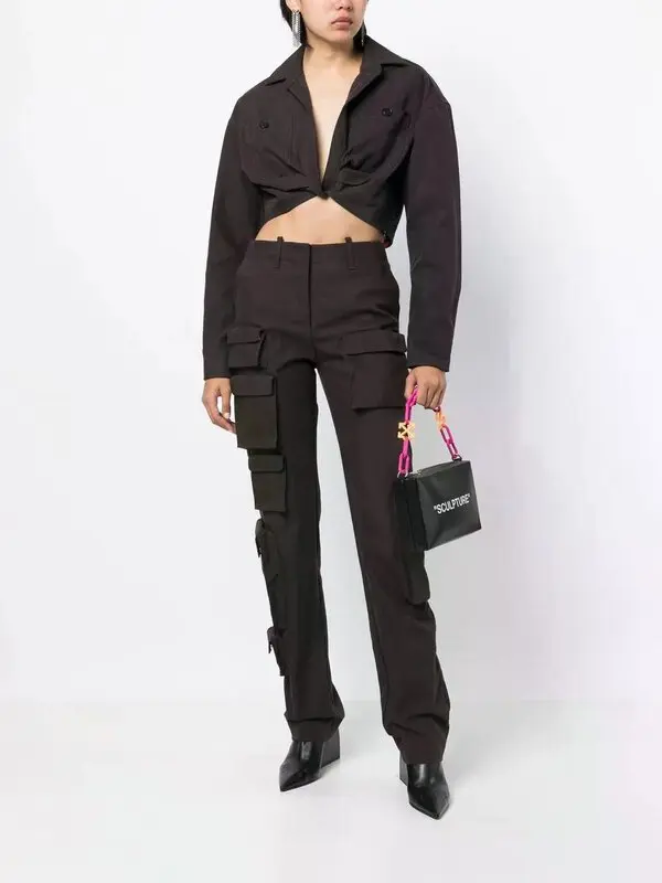 Off-White Twisted Cropped Shirt