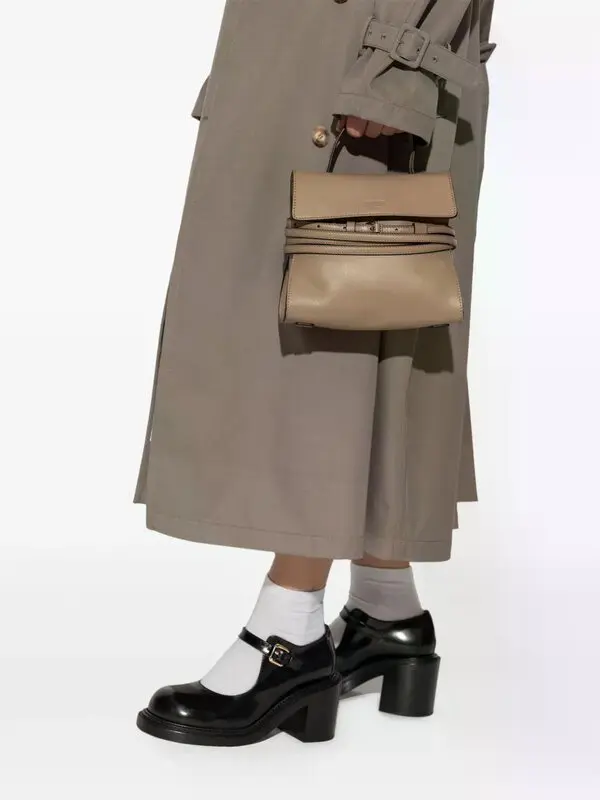 Moschino Small Tie Me Shoulder Bag - Neutrals