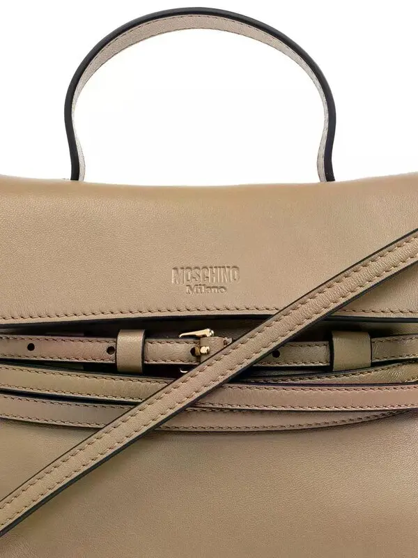 Moschino Small Tie Me Shoulder Bag - Neutrals