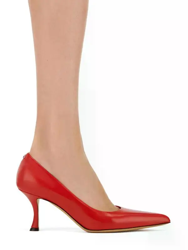 FERRAGAMO 70mm Leather Pumps - Red