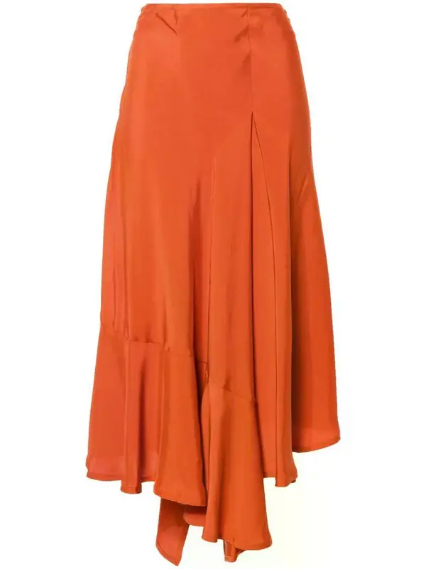 Colville Pleat-detailing Asymmetric Skirt