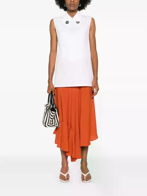 Colville Pleat-detailing Asymmetric Skirt