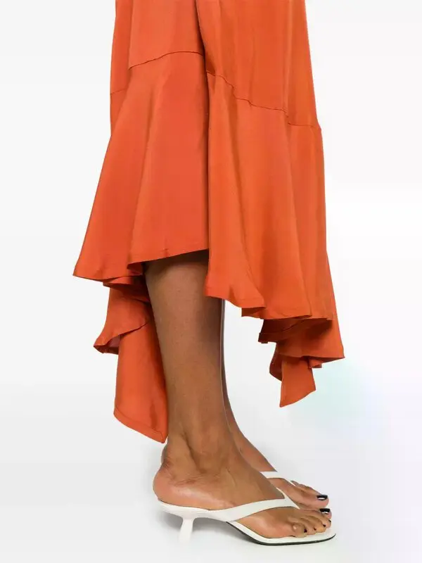 Colville Pleat-detailing Asymmetric Skirt