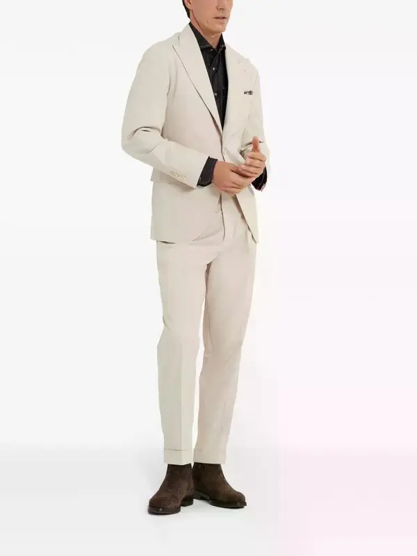 Brunello Cucinelli Deconstructed Gabardine Large Lapels Blazer