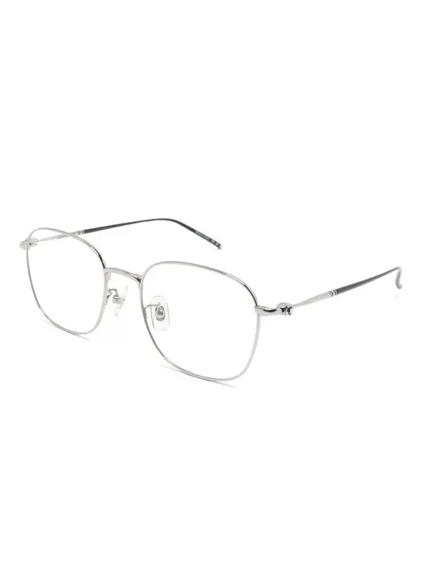 Montblanc Square-frame Glasses - Silver